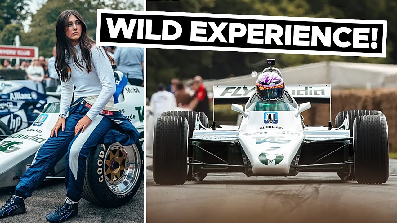 Lia Block Drives her FIRST Ever Formula 1 car - at Goodwood Festival o ...